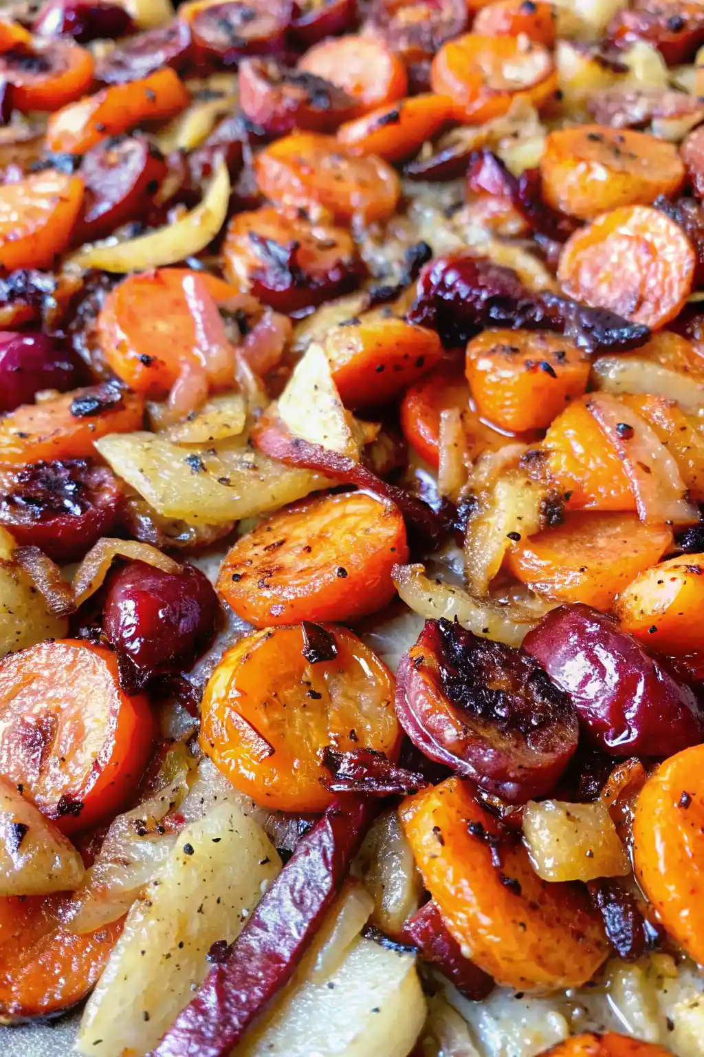 Maple Dijon Roasted Carrots and Apples | Easy Fall Side Dish Recipe